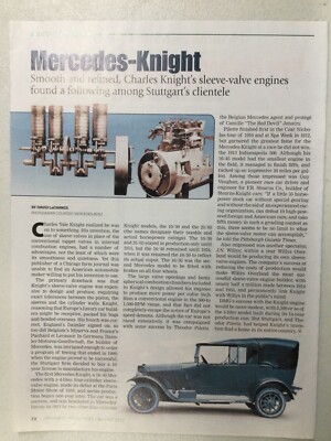 HMN 424 Article Below The Hood Engine Mercedes Knight Sleeve Valve Aug ...