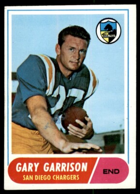 1968 Topps Football Gary Garrison RC San Diego Chargers #36 | eBay