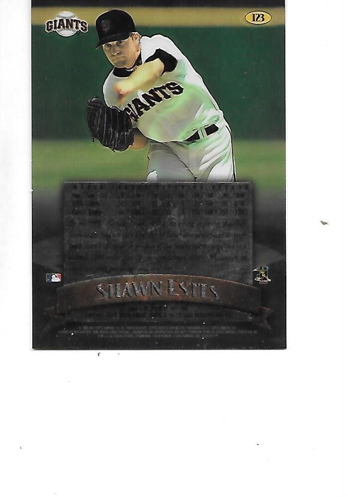 Shawn Estes 1998 Topps Finest Baseball Card #123 San Francisco Giants ...
