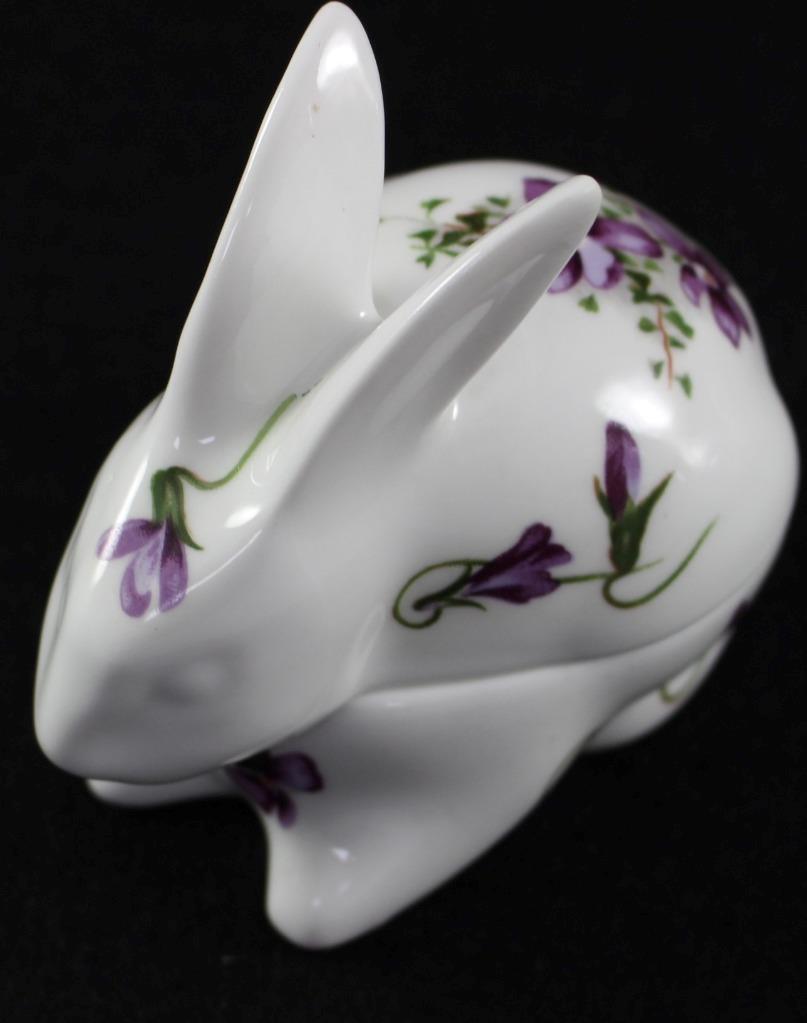 Hammersley VICTORIAN VIOLETS Small Animal Box Rabbit GREAT CONDITION | eBay