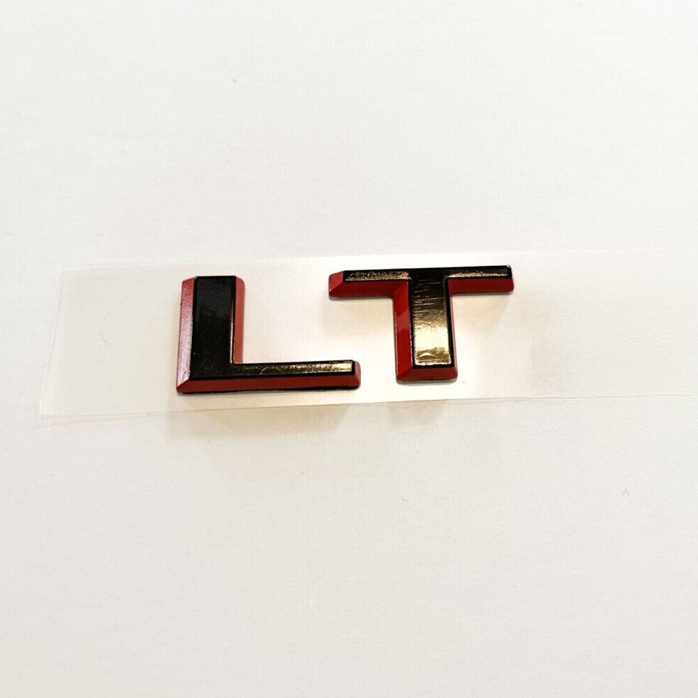 1X LT Emblem Letters Badge 3D Nameplate 2019+ Black Red Trim | eBay