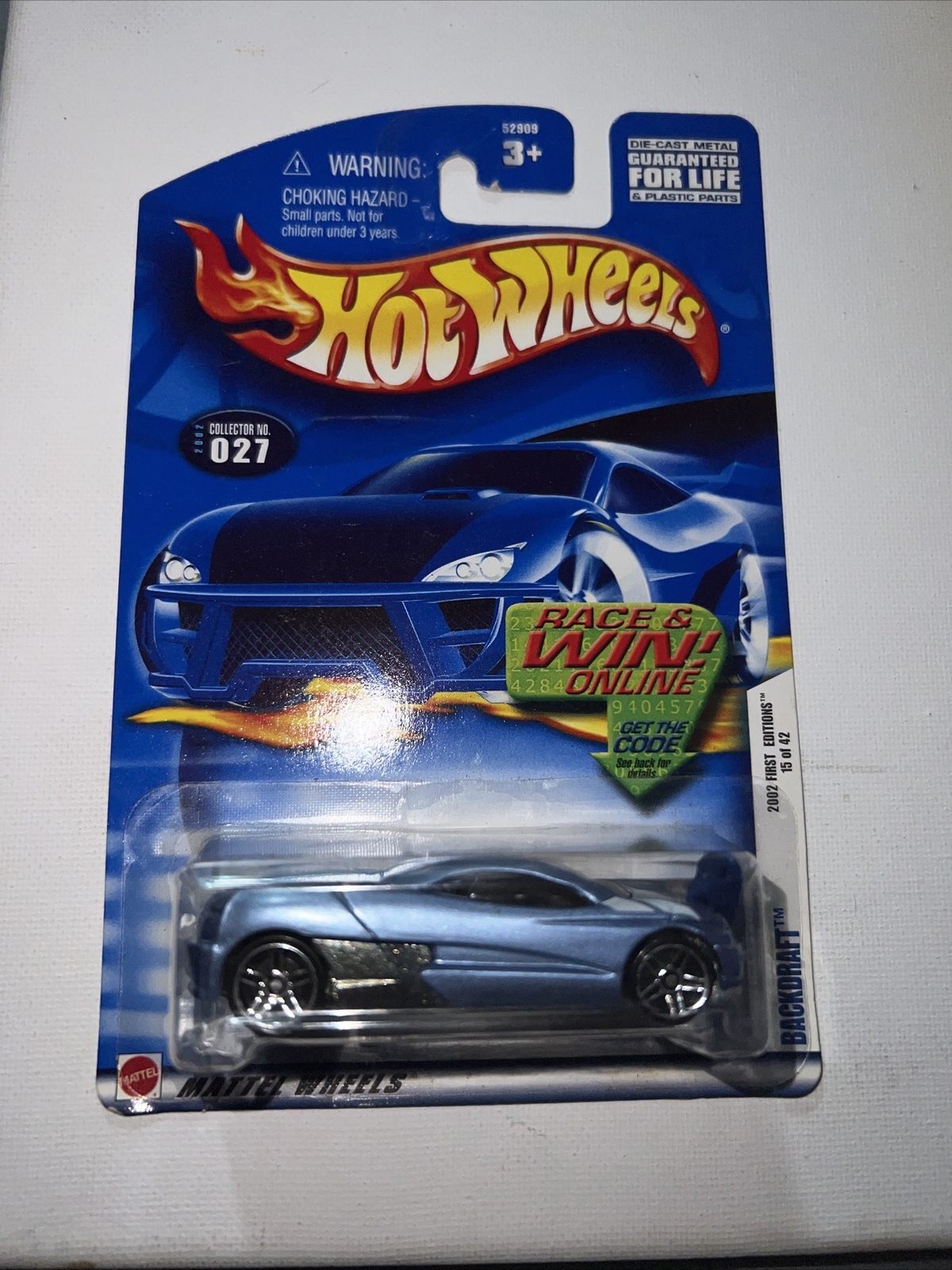 HOT WHEELS #027 BACKDRAFT 15 OF 42 1st EDITION SERIES 2002 | eBay