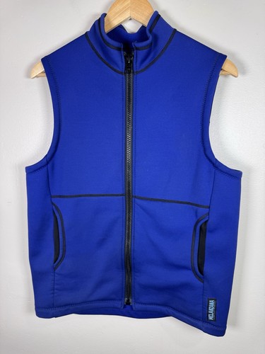 Men's Melanzana Vest Hard Face Blue Wind Pro Zip Up Jacket Sz M T | eBay