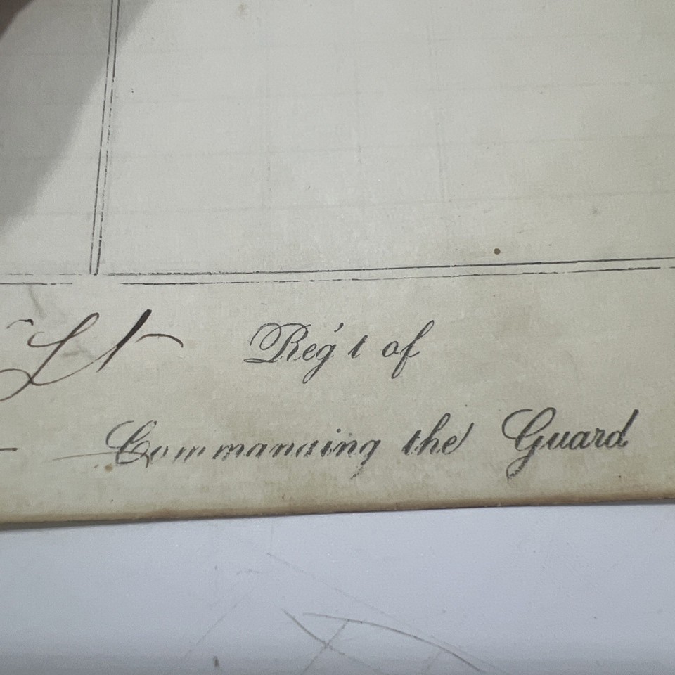 Old 1864 Civil War Guard Duty & List Of Prisoners In Alabama Officer Of ...