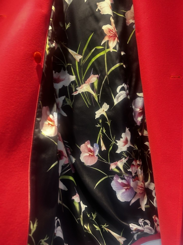 TED BAKER Wool Cashmere Blend Races Wedding Coat Jacket UK 12 Excellent ...
