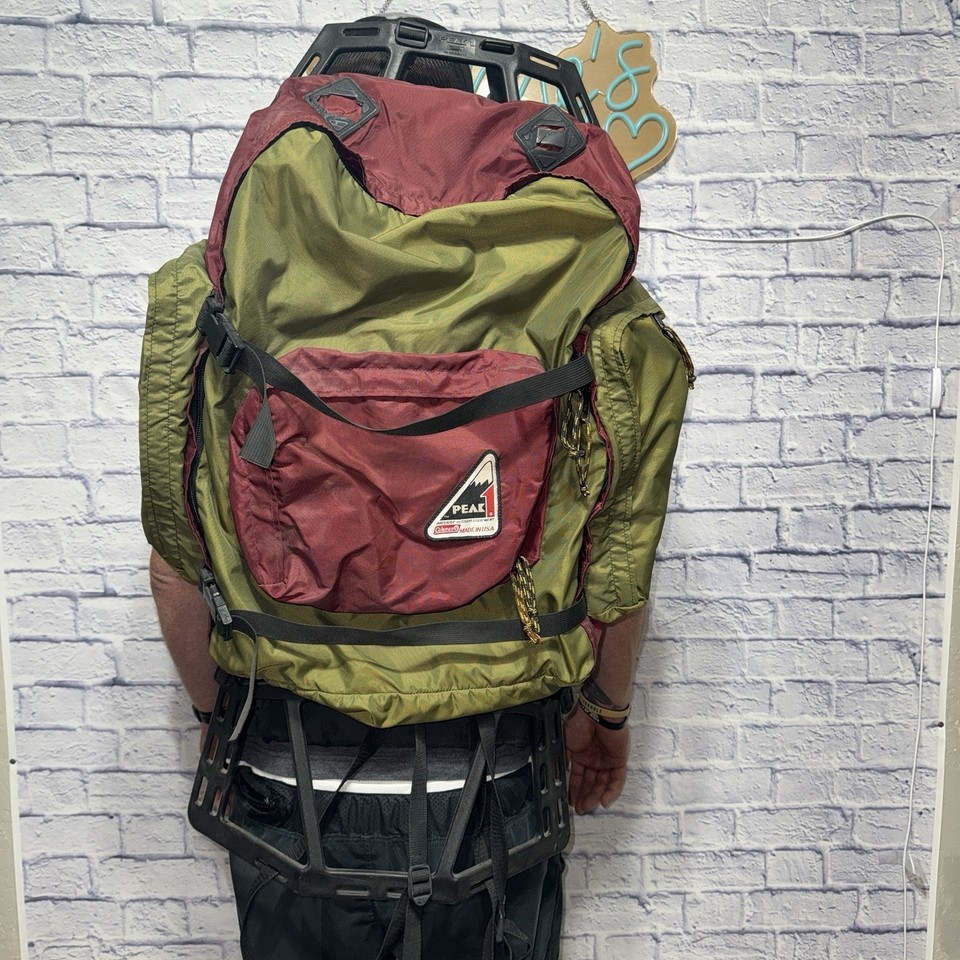Vintage Coleman Peak 1 Backpack External Frame Hiking Pack Camping | eBay