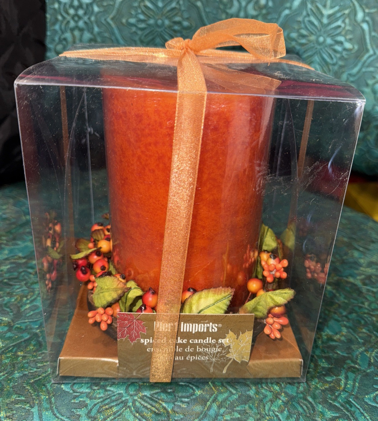 Pier 1 Candle Spiced Cake Candle Set New In Box 4x6 | eBay