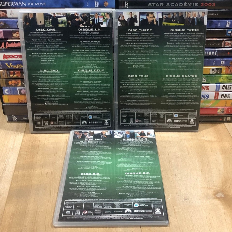 NCIS The Eighth Season DVD Set 6 Disc TV Crime Drama English French ...