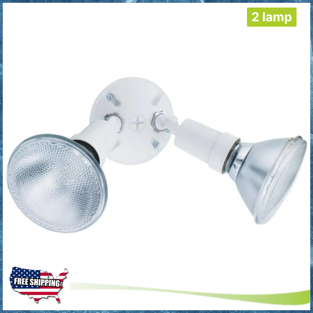 Two Head Led Flood Fixtures Knightsbridge SL20CCTW 20 Watt CCT IP65