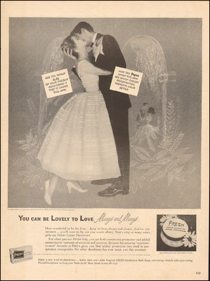 Vintage ad for Fresh Cream deodorant`Bride Groom Daisy Flower (071917 ...