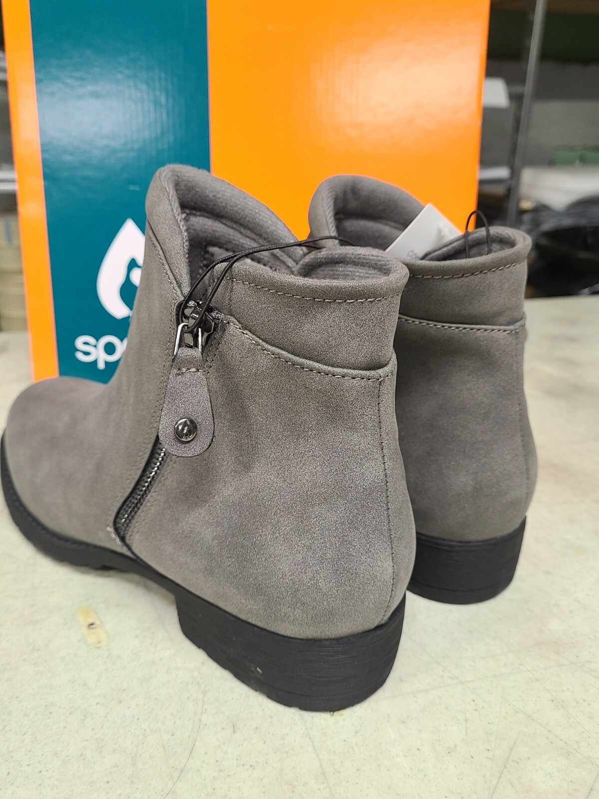 New Sporto Tracy Women's Booties Gray Ankle Boots Water Repellent- Pick ...