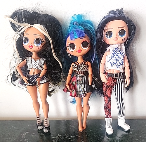 Lot 3 L.O.L. Lol Surprise OMG Remix Rocker Boi Punk Grrrl Movie Magic ...