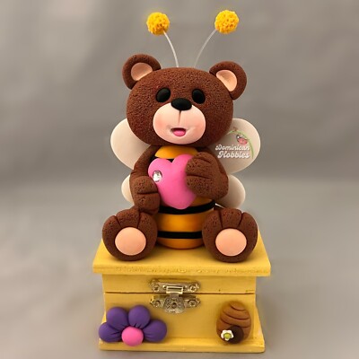 Handmade Brown Teddy Bear Jewelry Box | eBay