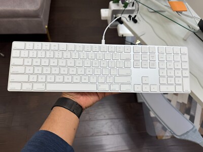 Apple Magic Wireless Keyboard with Numeric Pad - Silver | eBay