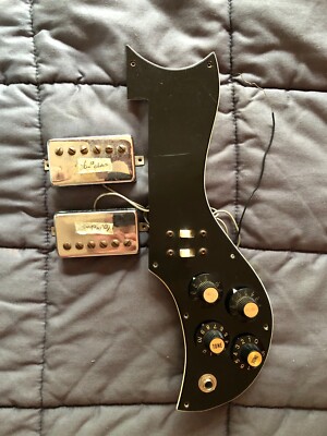 Vintage 1970s Teisco Guitar Loaded Pickguard + 2 Maxon style 6.0K ...