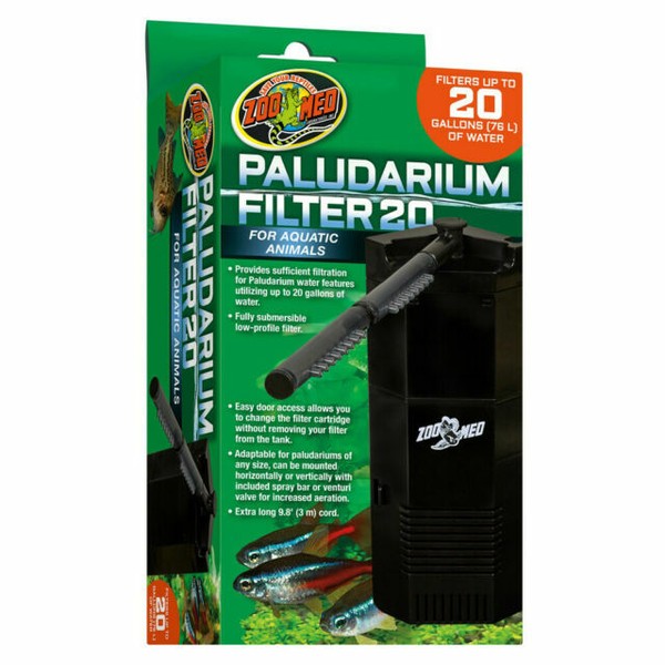 Zoo Med Laboratories Paludarium Filter 20 Gallon 097612510119 for sale ...