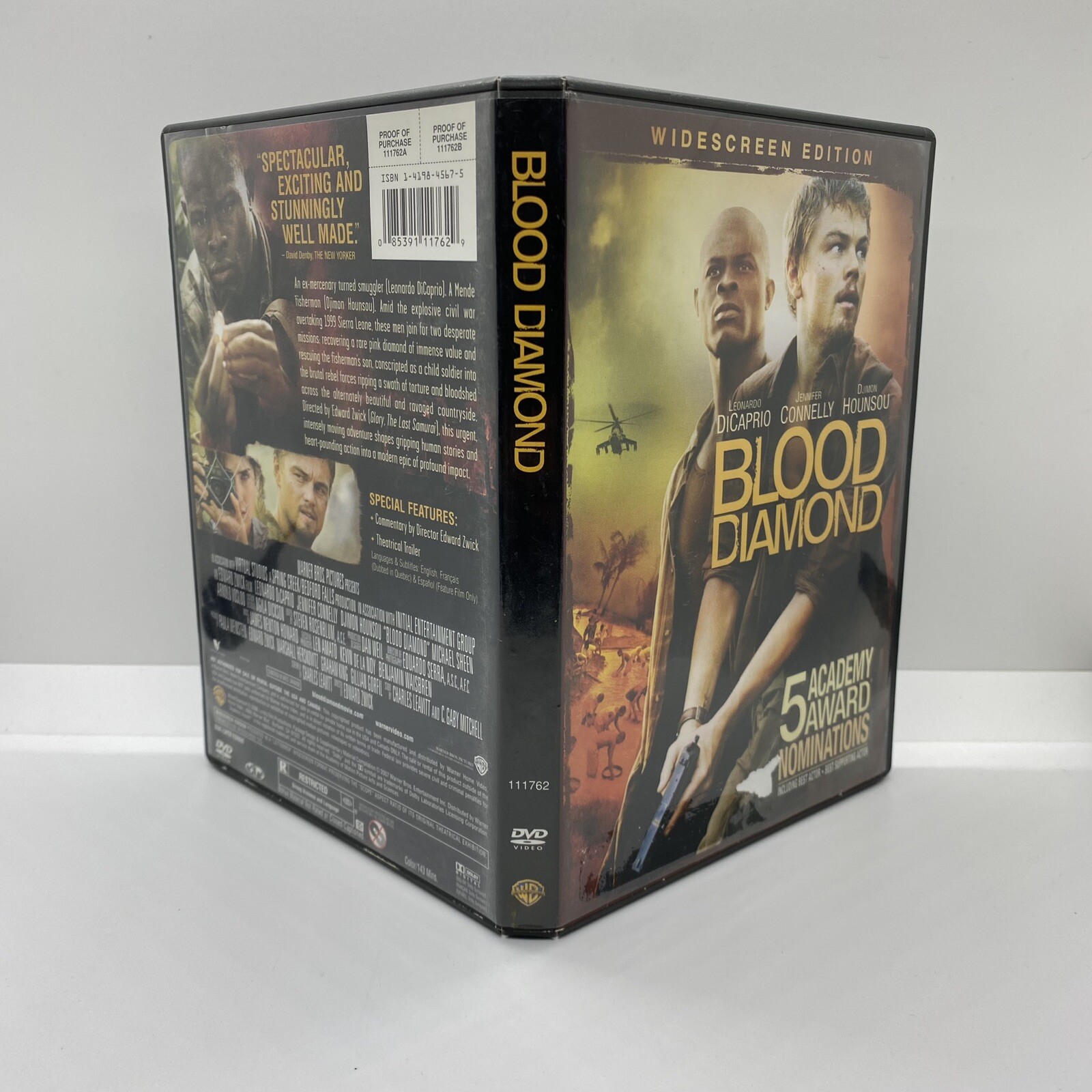 Blood Diamond (DVD, 2006, Widescreen) Leonardo DiCaprio Thriller Drama ...