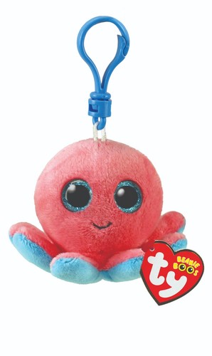 TY Beanie Boos Sheldon the Octopus 3" Collectible Clip Coral 8421352555 ...