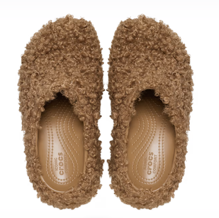 NEW CROCS Siren Doodle Fur Clog 210748 Sepia BROWN from japan free ...
