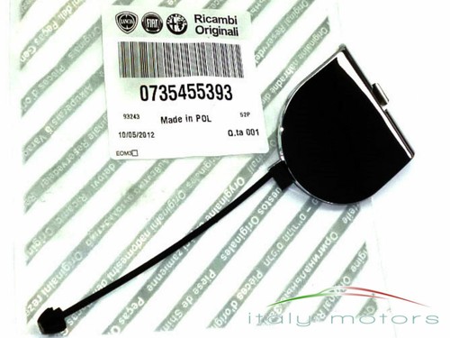 Fiat 500 original Stoßstange Abdeckung Kappe Abschlepphaken - Chrom ...