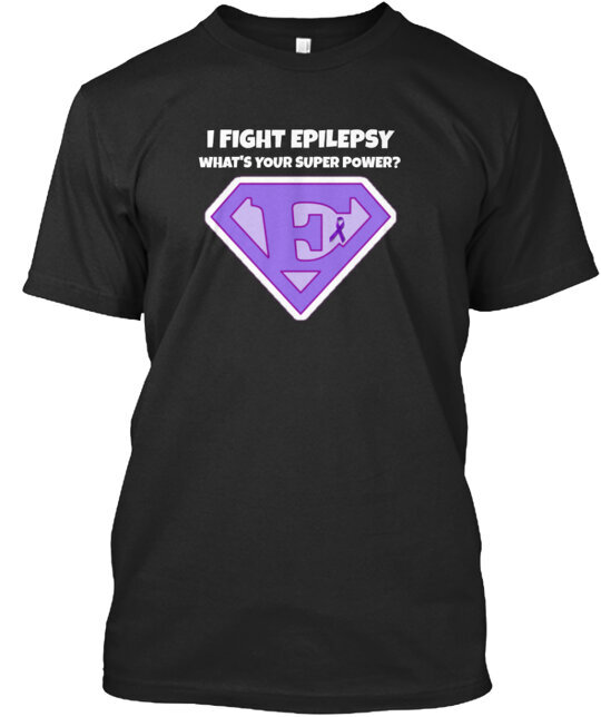 Epilepsy Awareness I fight epilepsy T-Shirt Made in the USA Size S to ...