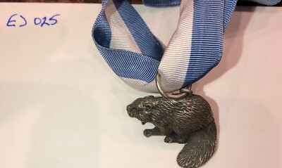 Vintage Boy Scouts of America Sterling Silver Silver Beaver Award Medal ...