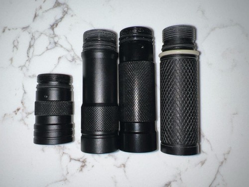 Vintage SUREFIRE flashlight Body Extension Tubes Lot of 4, RARE , EUC ...