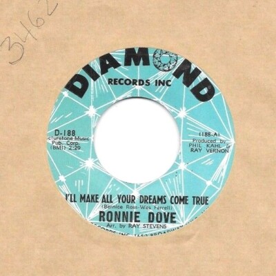 RONNIE DOVE * 45 * Dreams Come True * 1965 #21 * UNPLAYED MINT NOS ...