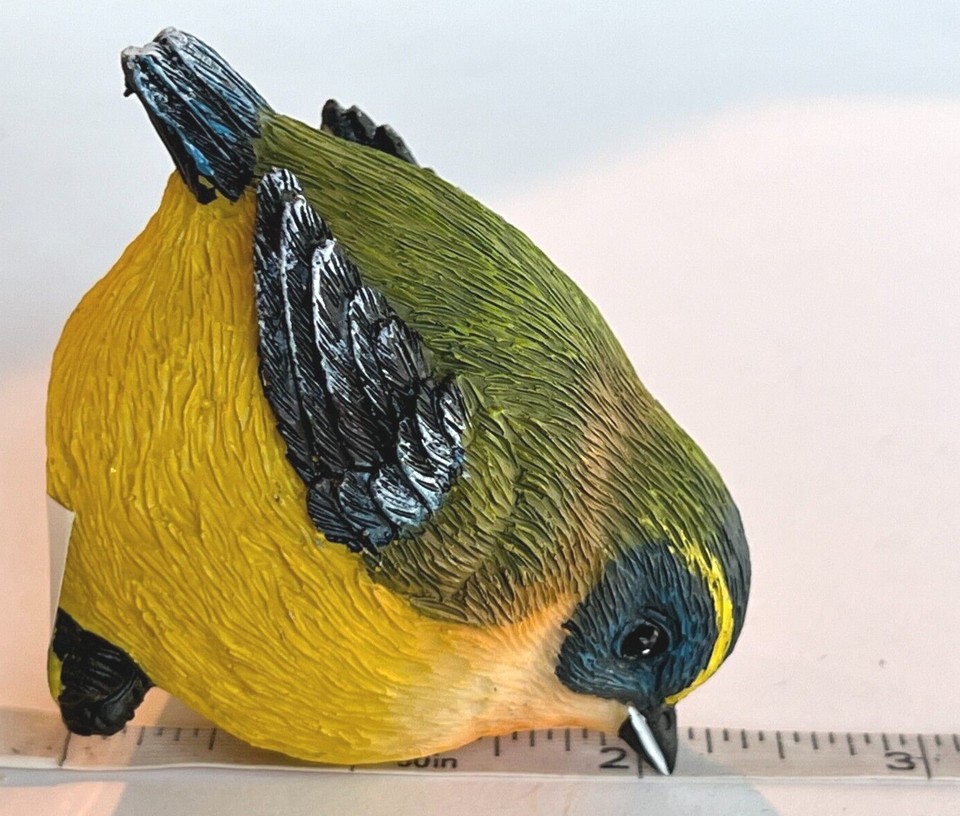 Ganz Bird Figurine Pick One Goldfinch/Warbler Bluebird or Robin 3"x2"x2 ...