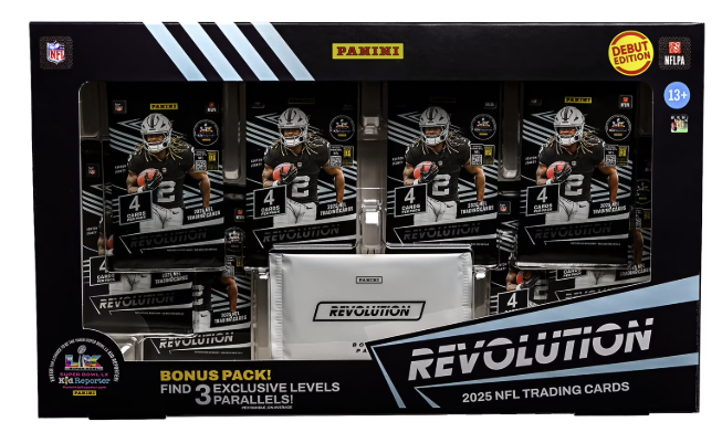 2025 Panini Revolution Football Trading Cards Hobby Box Bundle - Debut ...