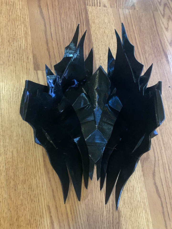 LOTR/Shadow Of Mordor Mask of the General 3D Printed Black PETG Durable ...