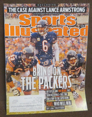 3974 SPORTS ILLUSTRATED JANUARY 24 2011 JAY CUTLER BRING ON THE PACKERS ...