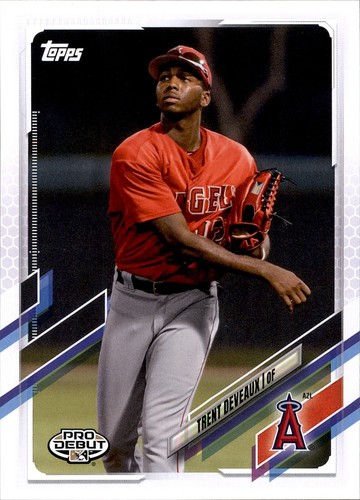 2021 Topps Pro Debut TRENT DEVEAUX Card PD-15 AZL Angels - Free ...