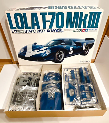 TAMIYA 1/12 LOLA T70 MkⅢ BIG SCALE SERIES NO.43 Plastic Model Kit used ...