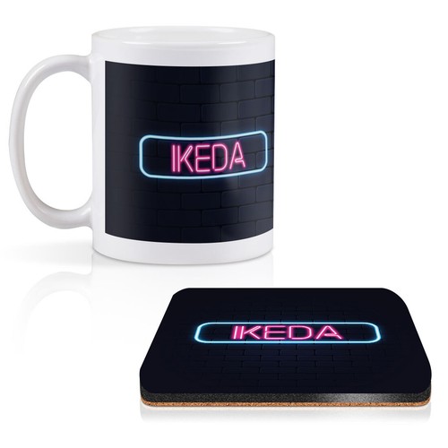 1 Mug & 1 Square Coaster Neon Sign Design Ikeda City Japan #351329 ...