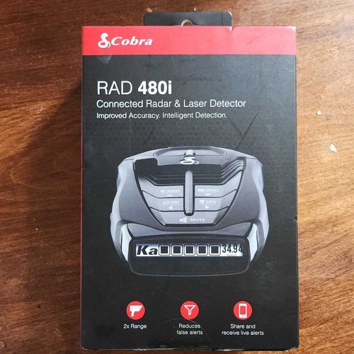 Cobra RAD 480i Radar/Laser Detector Updateable IVT VOICE OLED BLUETOOTH ...