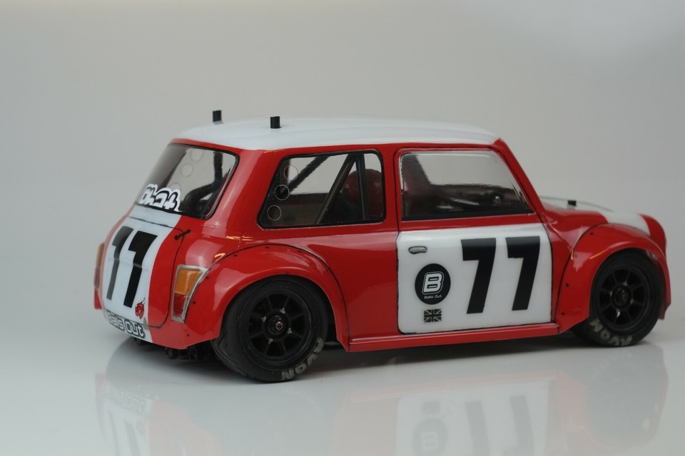 PHAT BODIES MIGLIA MINI Cooper body shell STICKERS M Chassis Tamiya M05 ...