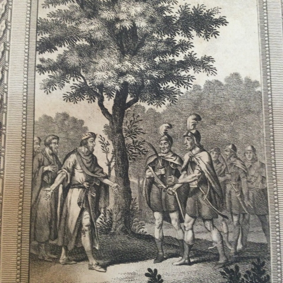 Original 18th century Engraving Of King Vortigern, From Raymond’s ...
