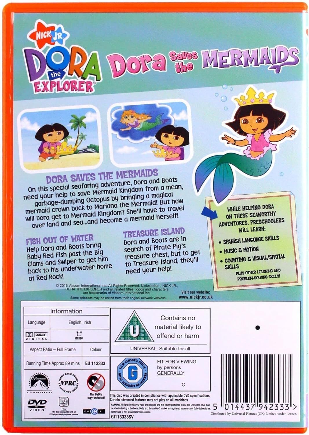Dora The Explorer: Dora Saves The Mermaids (DVD) Leisha Medina Marc ...
