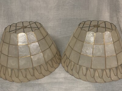Vintage Capiz Shell Lamp Shades-3 | eBay