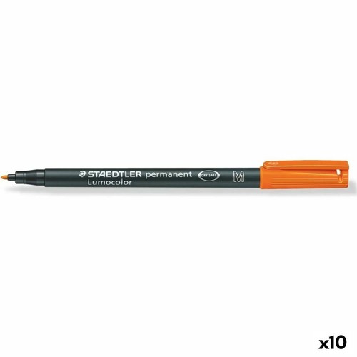 Staedtler Lumocolor 317 M Orange Permanent Marker [10 Units] | eBay