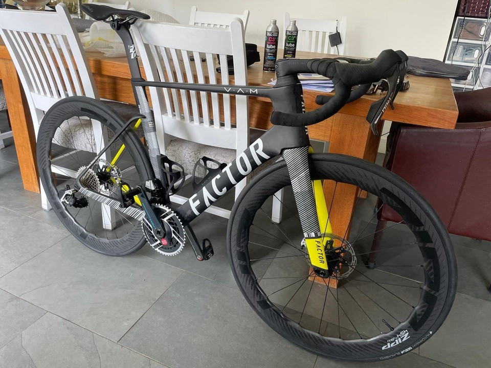 Factor Ostro VAM Carbon Disc Road Bike SRAM Red AXS 12-Speed Groupset ...