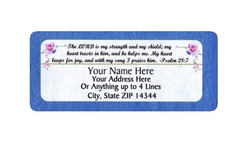 Beautiful Bible Verse Design9-Personalized Address Labels 50PCS FREE US ...