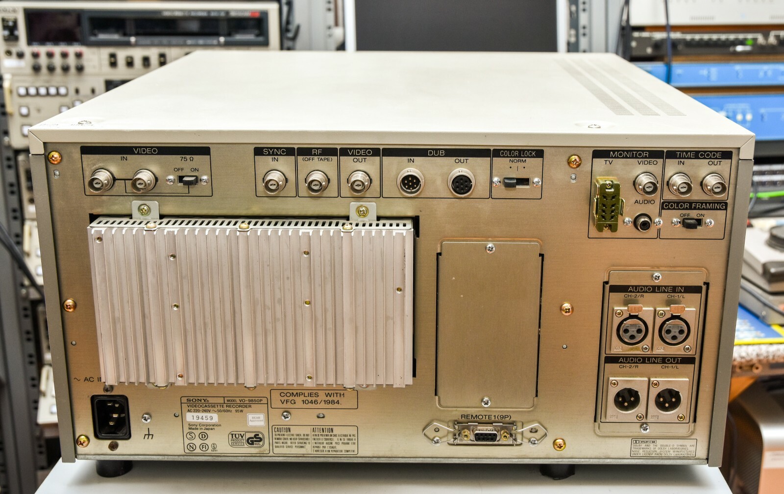 SONY VO-9850P Videoregistratore 3/4" U-Matic Umatic PAL + TIME CODE BKU ...