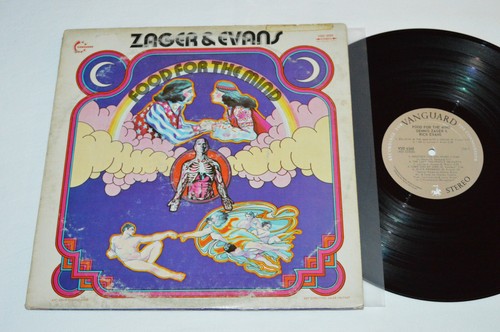 ZAGER & EVANS Food For the Mind LP 1971 Folk Rock Dennis Rick Vanguard ...