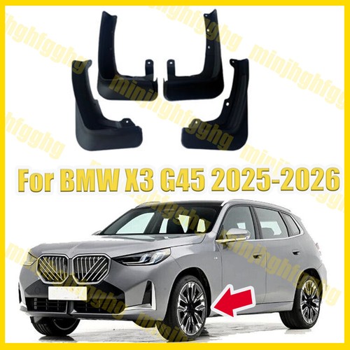 4PCS For BMW X3 G45 2025-2026 Mud Flaps Splash Guards Molded Front Rear ...