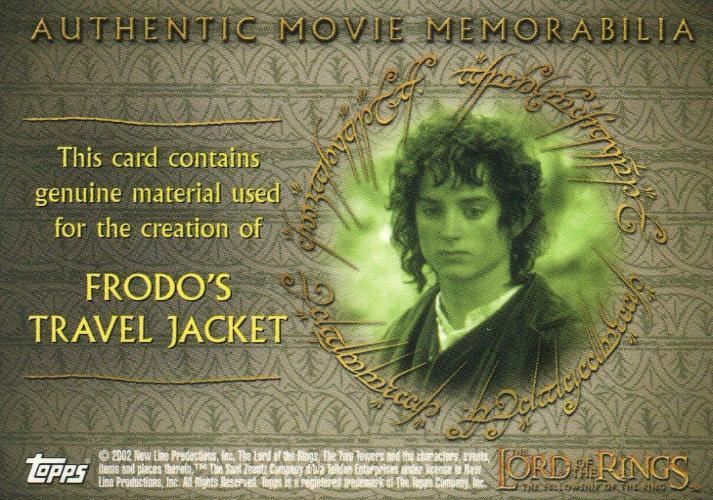 Lord of the Rings Fellowship Update Frodo's Travel Jacket Costume Card ...