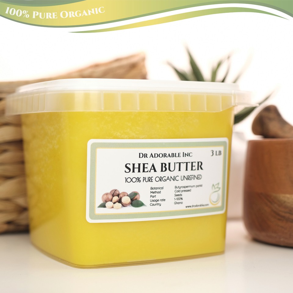PURE UNREFINED SHEA BUTTER ORGANIC FRESH COLD PRESSED NATURAL 2 OZ UP ...
