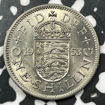 1953 G.B. 1 Shilling (5 Available) High Grade! Beautiful! (1 Coin Only ...