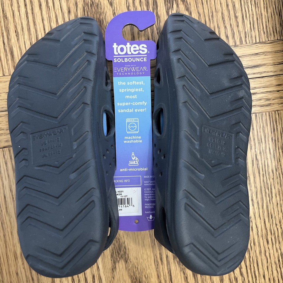 Totes SolBounce Everywear Technology Clog Unisex Kids Clog Size 11-12T ...